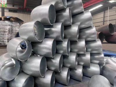China Cotovelos de solda de aço Astm A403 / A403m Wp304 Wp316 Raio longo 6 polegadas Sch80 à venda