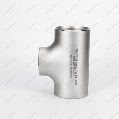 China ASME B16.9 Stainless Steel Tee Fittings ASTM A403 SS Reducing Tee for sale