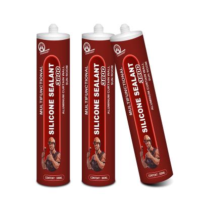 China Waterproof MH3800 Structural Sealant Construction Neutral Rtv Silicone Adhesives for Large Plate Glass Excellent Viscosity for sale