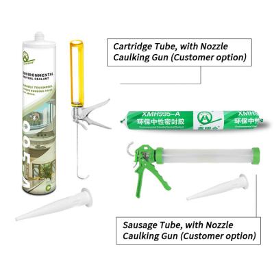 China 600ml MS Polymer Silicone Adhesive Sealant Low Odor Eco-friendly OEM Neutral Free Sample Multiple Colors for Industrial for sale