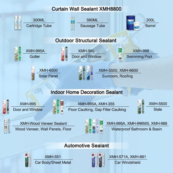 Quality White Clear OEM General Purpose Silicone Sealant Fast Curing Acetic Cure for sale