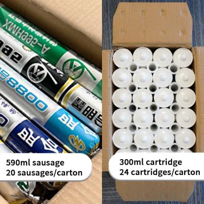 China 600ml MS Polymer Silicone Adhesive Sealant Low Odor Eco-friendly OEM Neutral Free Sample Multiple Colors for Industrial for sale