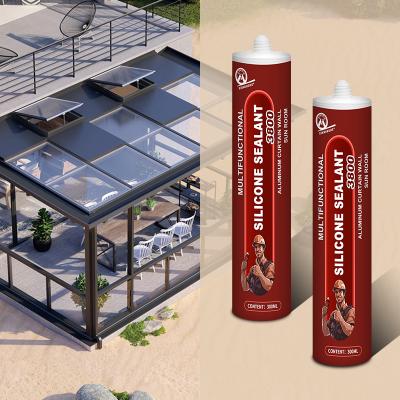 China Silicone Structural Sealant for Low Temperature Black White Weatherproof Neutral Wall Repair Paste Hdpe Glass Sealant Tube for sale