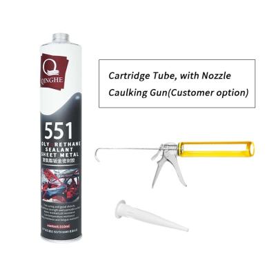 China MH551 PU Sealant Mixture for High Viscosity Primer-less Black White Car Auto Body Roof Main Raw Material Polyurethane for sale