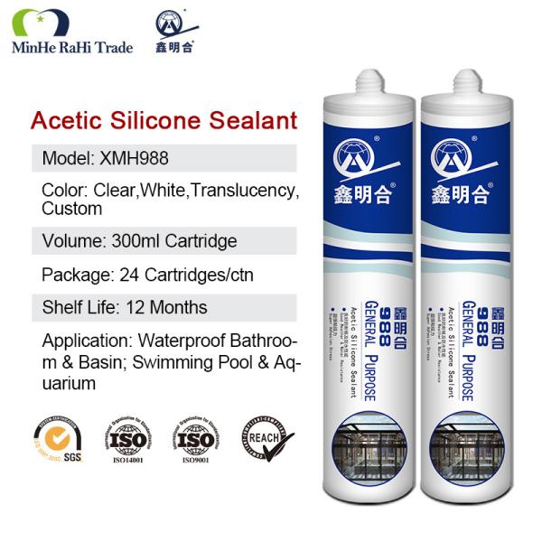 Quality Acid Sealant GP Acetic Aquarium Glass Transparent Silicon Adhesive Waterproof for sale