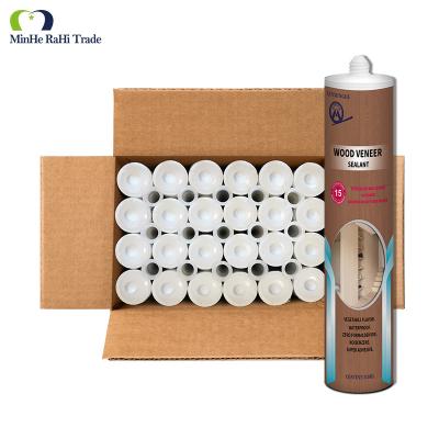 China MH Anigre Veneer Sealant OEM 300g Seal Bond Adhesive Beech Wood Veneer Art Deco Panels MS Modified Silicone Sealants for sale