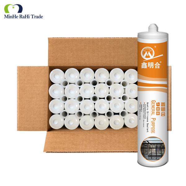 Quality Acid Sealant Stain Repellent for Granite GP Acetic Door Windows Aquarium Silicone Sealant Mixture for sale