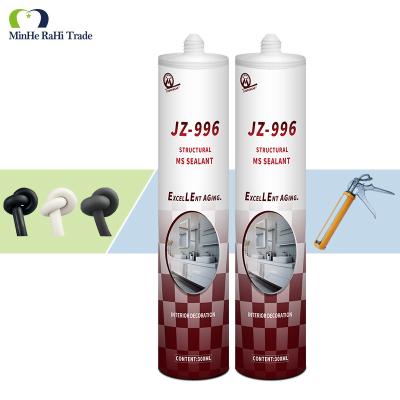 China Excellent Sealing High Temperature Transparent Floor Caulking Ms Polymer Weather Proof Modified Silicone Sealant Adhesive for sale