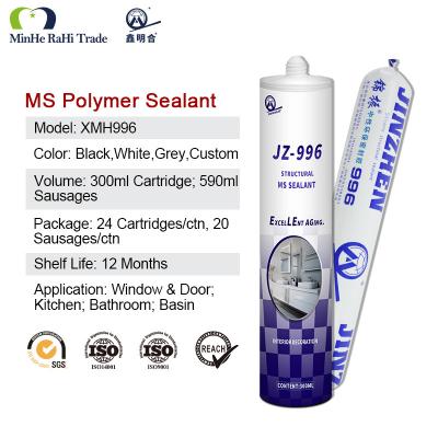 China Excellent Sealing High Temperature Transparent Floor Caulking Ms Polymer Weather Proof Modified Silicone Sealant Adhesive for sale