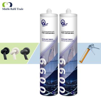 China MH6600 Caulk Sealant Weather-resistant Anti-fungal Expansion Joints Black Neutral Silicone Sealant Adhesive for Structural for sale