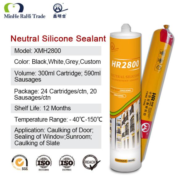 Quality MH2800 Sealant Silicone Fireproof Neutral Transparent Silicone Sealant Paste 310 for sale