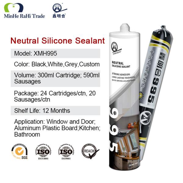 Quality MH995 Silicone Sealant White Black Construction Neutral Silicone Sealant for for sale
