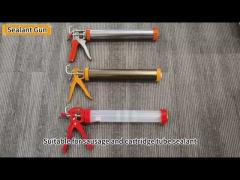 Industrial Grade Champaign MH Sealant Gun for 600ml Aluminum Tube Sausage Silicone Sealant Caulking Gun