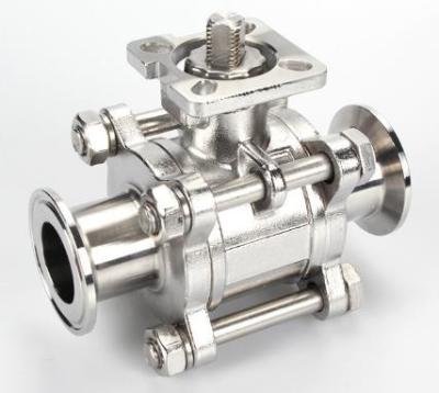 Cina DN10~DN100 pneumatico 1/2in una valvola a sfera sanitaria di 3 modi con l'azionatore della primavera in vendita