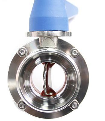 China Het Roestvrije staal Sanitaire Kleppen van DIN IDF DN10-DN300 12 DuimVleugelklep Te koop