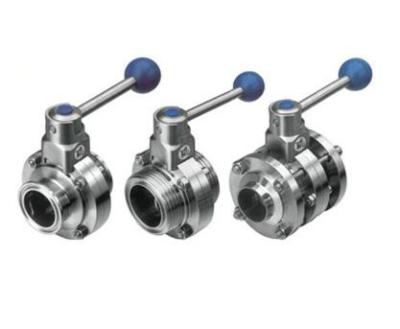 China Het Roestvrije staal Sanitaire Kleppen van DIN IDF DN10-DN300 12 DuimVleugelklep Te koop