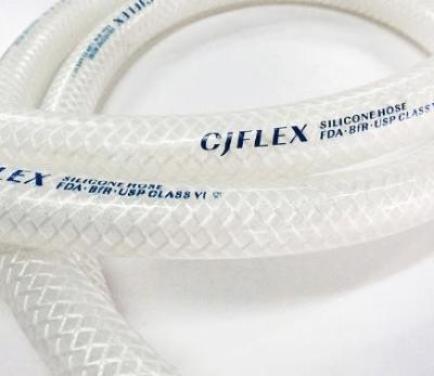 Cina La fibra di vetro ha intrecciato 1/4 di tubo del silicone del commestibile della tubatura/OD13.5mm del silicone di identificazione in vendita