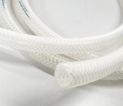Cina La fibra di vetro ha intrecciato 1/4 di tubo del silicone del commestibile della tubatura/OD13.5mm del silicone di identificazione in vendita