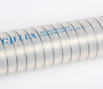 Cina Tubo a 4 pollici del commestibile di 6m/Roll OD112mm della tubatura trasparente termoresistente del silicone in vendita