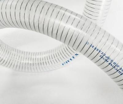 Cina Tubo a 4 pollici del commestibile di 6m/Roll OD112mm della tubatura trasparente termoresistente del silicone in vendita