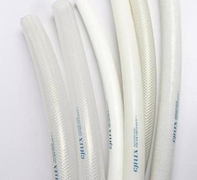 Cina La tubatura sicura del silicone dell'alimento di identificazione di OD25.9mm 5/8 quattro strati del poliestere ha rinforzato in vendita