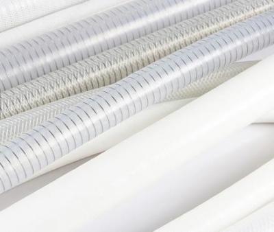 Cina La tubatura sicura del silicone dell'alimento di identificazione di OD25.9mm 5/8 quattro strati del poliestere ha rinforzato in vendita