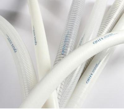Cina tubatura del silicone di identificazione del tubo flessibile 3/16 del silicone di rinforzo treccia della fibra di poliestere del doppio 50m/Roll in vendita