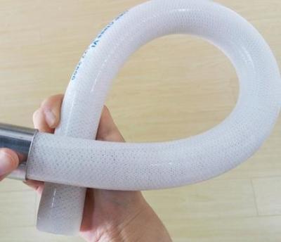Cina Il poliestere ha rinforzato la tubatura sicura OD19mm del silicone dell'alimento di identificazione 4m/roll 5/16 in vendita