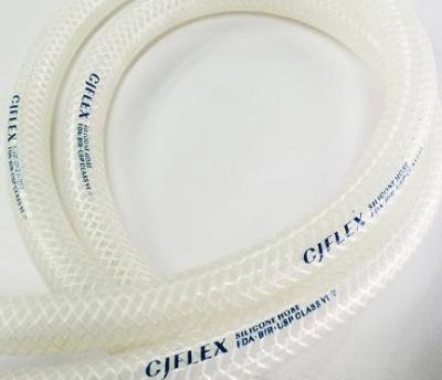 Cina Annullare 1/8 di tubo flessibile intrecciato flessibile della tubatura sicura del silicone dell'alimento di identificazione OD9mm 50m/Roll in vendita