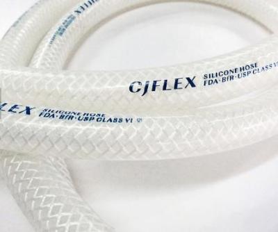 Cina Annullare 1/8 di tubo flessibile intrecciato flessibile della tubatura sicura del silicone dell'alimento di identificazione OD9mm 50m/Roll in vendita