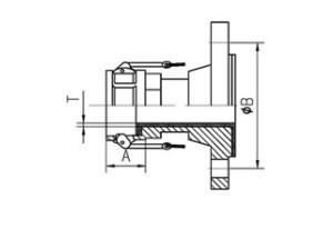 Cina Il BACCANO 2828 PTFE ha allineato gli accessori per tubi accoppiatore del tubo flessibile di SS304 1-1/2» con la flangia fissa in vendita