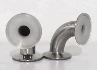 Cina 50.5mm montaggi di gomito da 90 gradi/3A Ptfe hanno allineato il gomito con il tri morsetto in vendita