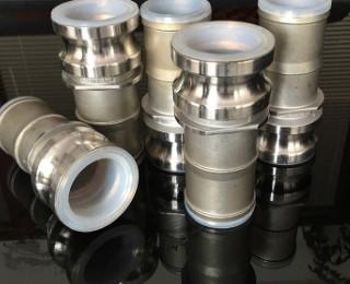 Cina Tipo antistatico fondente montaggio degli accessori per tubi rivestito di 75mm PTFE del Camlock di E in vendita