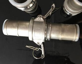 Cina Tipo antistatico fondente montaggio degli accessori per tubi rivestito di 75mm PTFE del Camlock di E in vendita