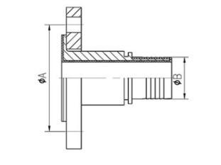 Cina 150LB SS304 PFA ha allineato il montaggio dell'ANSI Lap Joint Swivel Flange Pipe in vendita