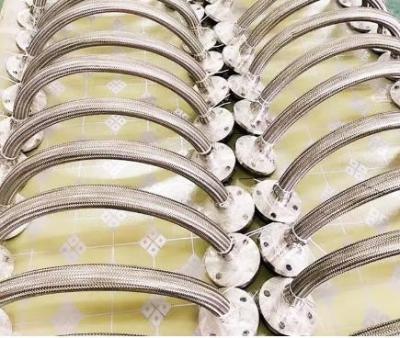 Cina tubo flessibile intrecciato di acciaio inossidabile di 20~200m/roll 1.05mm Ptfe per il trasporto dei prodotti chimici corrosivi in vendita