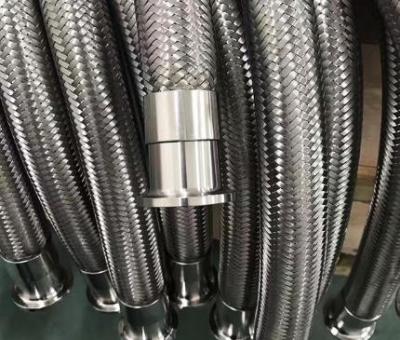 Cina lo spessore intrecciato ss Ptfe del tubo flessibile di teflon di identificazione di 19mm/0.90mm ha allineato il tubo flessibile in vendita