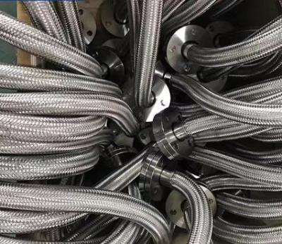 Cina tubo flessibile allineato teflon a 2 pollici 20m/Roll con la copertura intrecciata di acciaio inossidabile in vendita