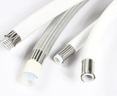 Cina tubo flessibile di teflon complicato della copertura spessa del silicone di 0.75~1.05mm/tubo flessibile allineato ptfe in vendita