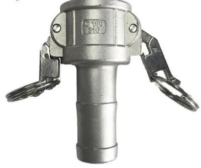 Cina Tipo B montaggi a 2 pollici del Camlock degli accoppiamenti di tubo flessibile di acciaio inossidabile di 102mm - di 20mm in vendita