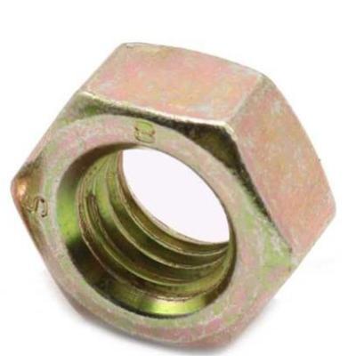Cina Classe 4 6 8 dado esagonale placcato giallo dello zinco Din934 dado esagonale/M6 in vendita