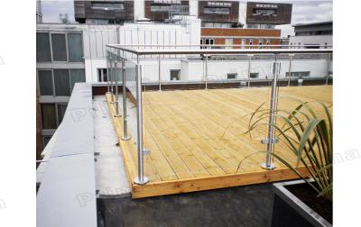China Factory Balcony Stainless Steel Post Glass Panel Railing is On Hot Selling! for sale