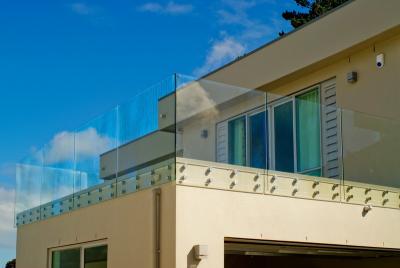 China Side Mounted Glass Balcony System Railing, Stand Off Wall Mounted for sale