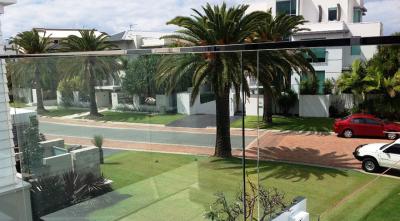 China Frameless tempered glass railing design for balcony for sale