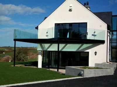 China Glass Terrace Stainless Steel Railing Design for sale