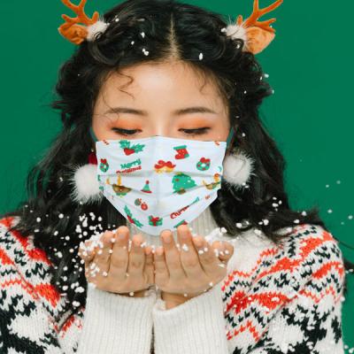 Cina Nero Blu Maschera chirurgica a 3 strati Disposable Logo personalizzato in vendita