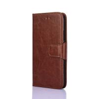 China Luxury Card Insert PU Trifold Leather Flip Cases for sale
