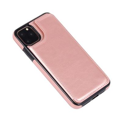 Cina ODM Flip Cover di cuoio di iPhone11 Flip Card Holder Pink in vendita