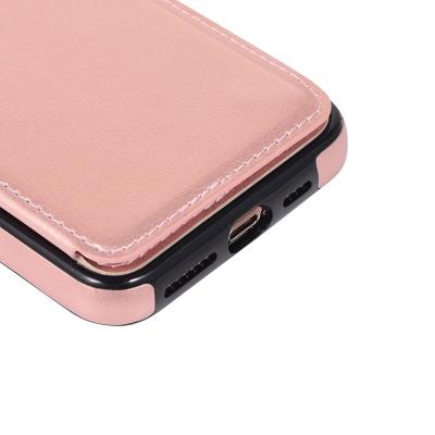 Cina ODM Flip Cover di cuoio di iPhone11 Flip Card Holder Pink in vendita