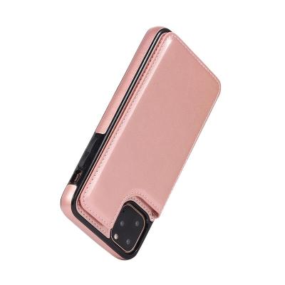 Cina ODM Flip Cover di cuoio di iPhone11 Flip Card Holder Pink in vendita